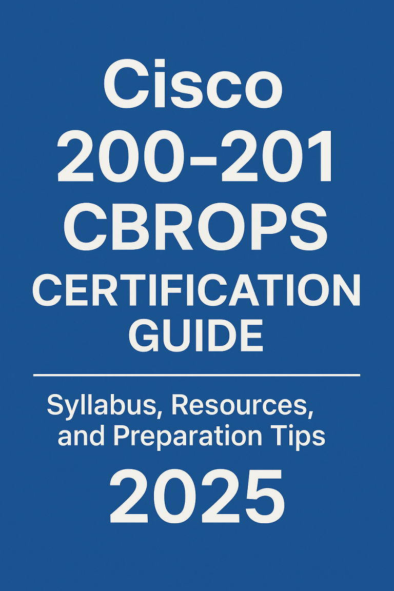 Cisco 200-201 CBROPS Certification Guide: Syllabus, Resources, and Preparation Tips (2025)